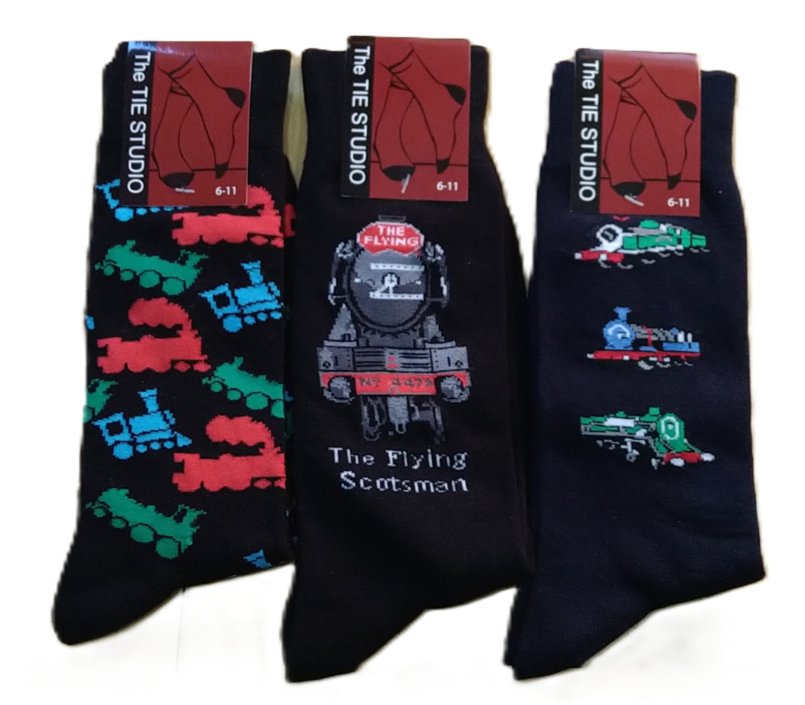 Steam Train Socks Set Of 3 | Ten Tiny Toes Socks